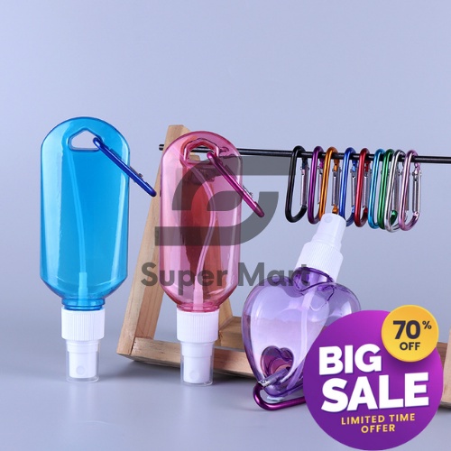SM Regular Shape Alcohol Spray Bottle Colored/Transparent With Keychain ...