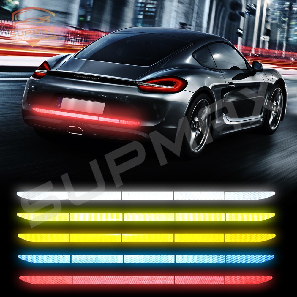 Car Reflector Sticker Car Exterior Adhesive Reflective Tape Reflex ...