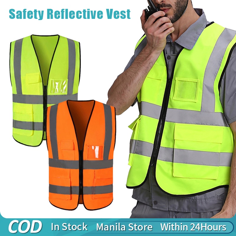 Reflective Safety Vest High Visibility Safety Vest with Pockets ...