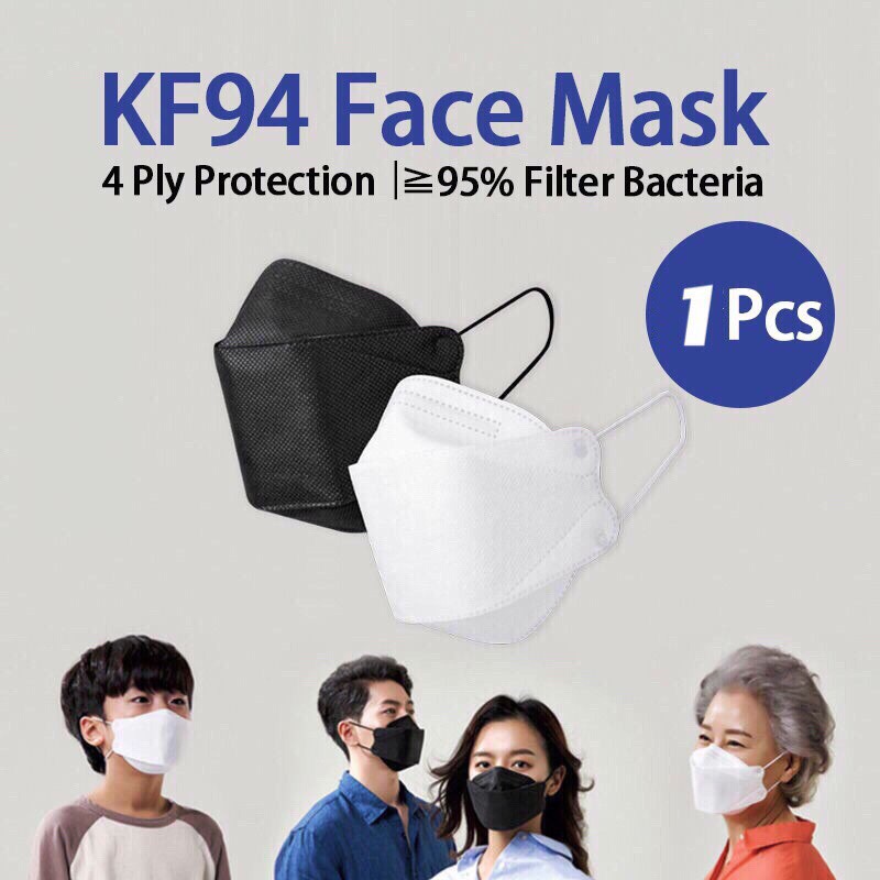 No1.go Mask KF94 Face Mask 3 Layer Non-woven Protection Filter 3D Anti ...