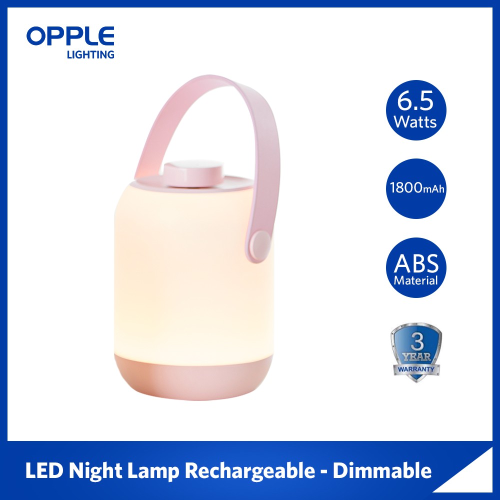 OPPLE Lighting LED Small Night Light Bedroom Bedside Rechargeable Desk ...