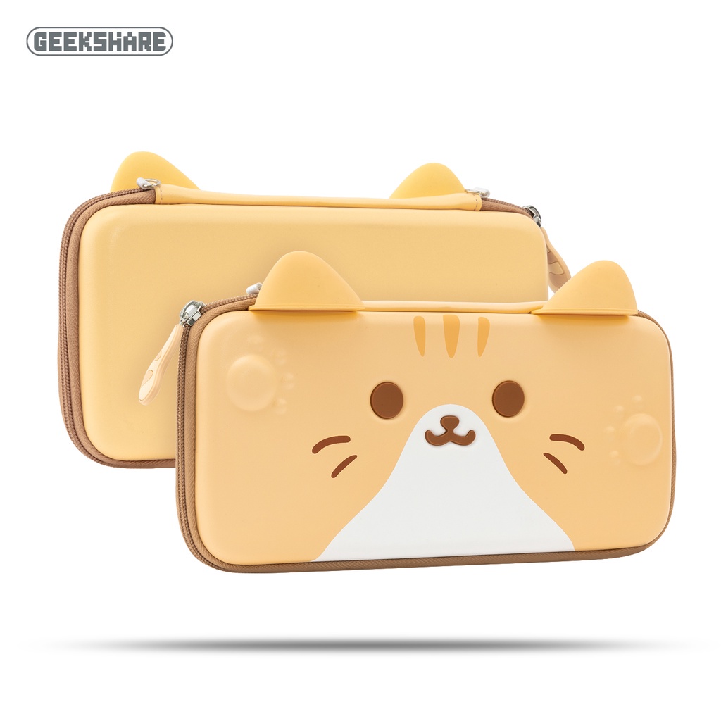 GeekShare Calico Cat Carrying Case for Nintendo Switch and Switch OLED ...
