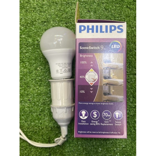 Q1 hcm bulp led bulb 9w 3 power levels philips. genuine product | Shopee Philippines