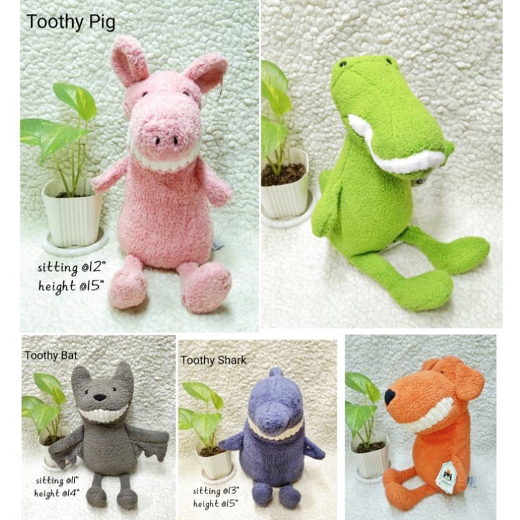 Jellycat Toothy Animal Plushies | Shopee Philippines