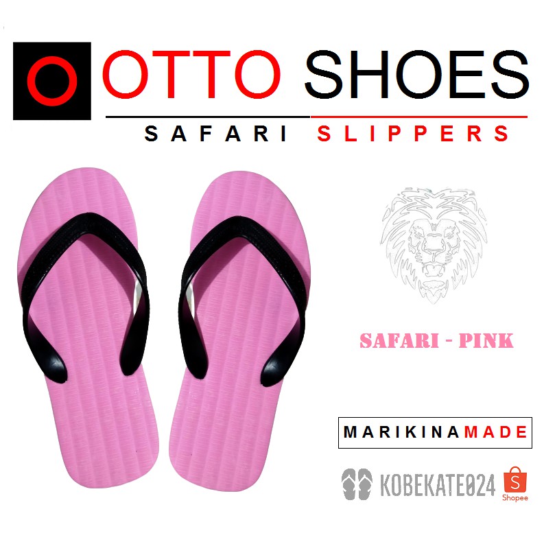 PINK SAFARI Slippers [UNISEX] / MARIKINA Made by: OTTO Shoes (ORIGINAL ...