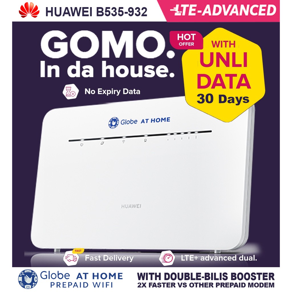 Huawei B535-932 CAT7 LTE Advanced Globe at Home Modem with Unli Data ...