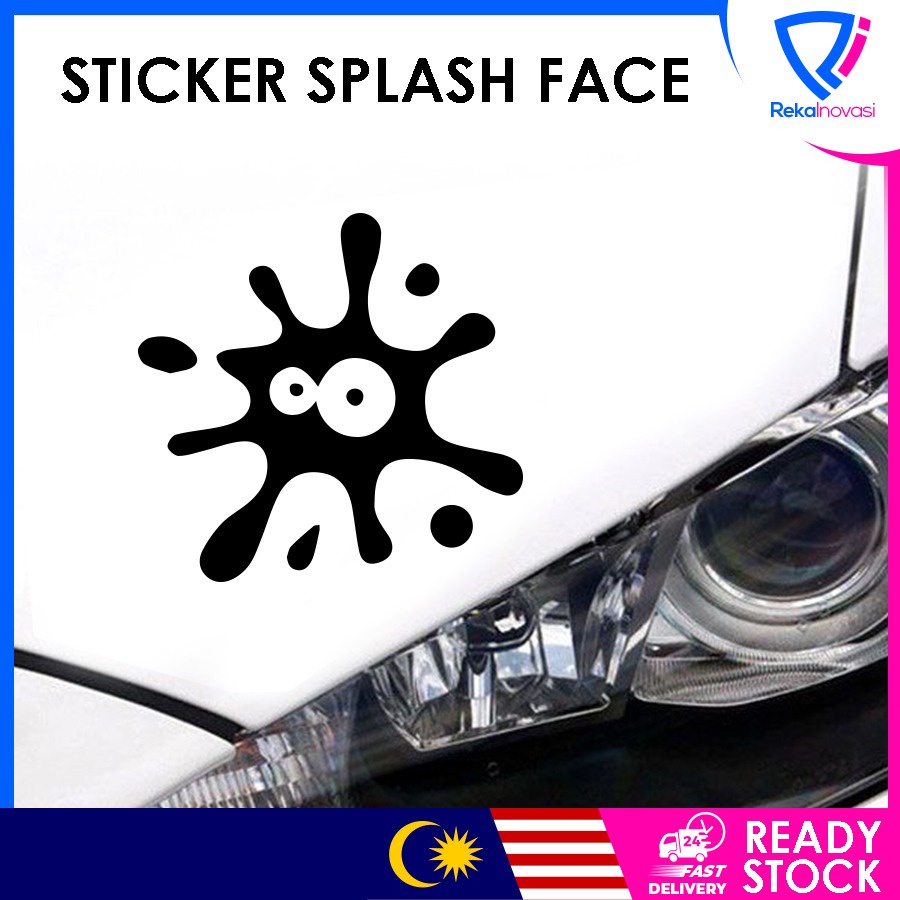 Sticker Splash Face Kereta Myvi Axia Iriz Saga Wira X50 X70, Stiker ...