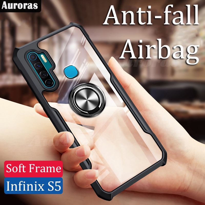 For Infinix Hot S5 S5 Lite Clear Transparent Case Hard Shockproof Car ...