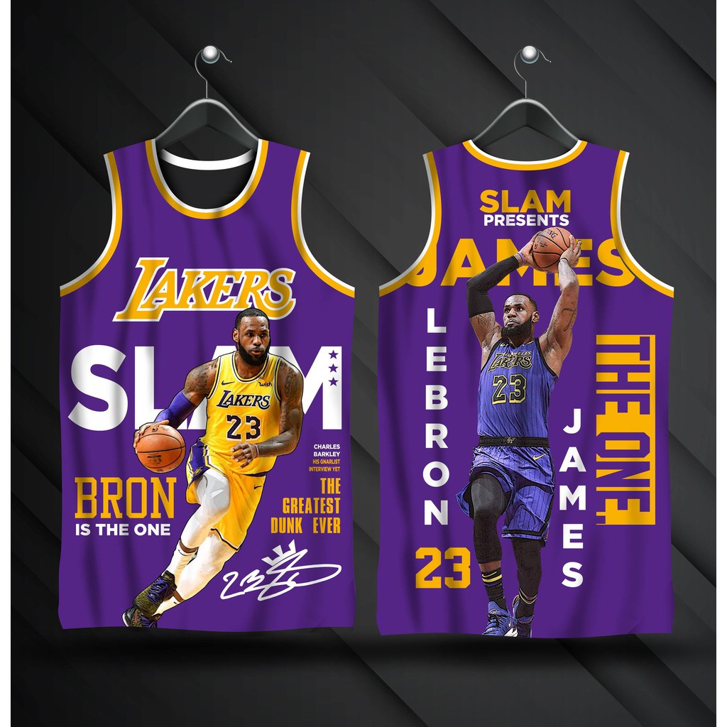 SLAM JERSEY | LOS ANGELES LAKERS | LEBRON JAMES | NBA CARDS FULL ...
