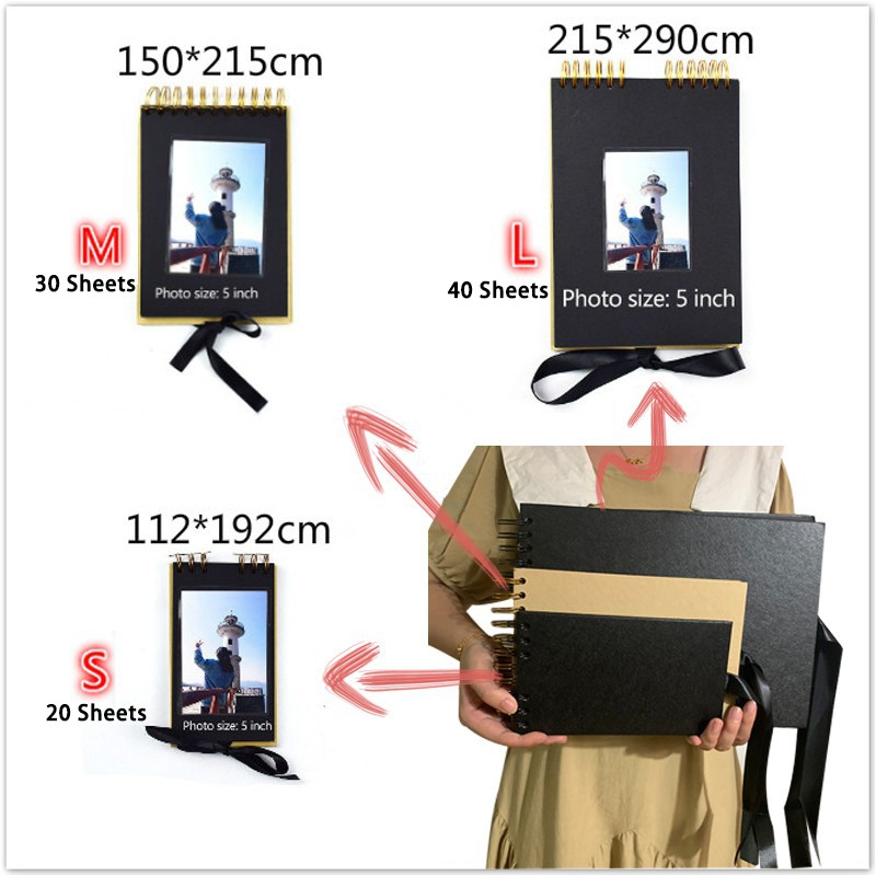 【1-3 Days Delivery】20/30/40 Sheets Scrapbook DIY Photo Album Book ...