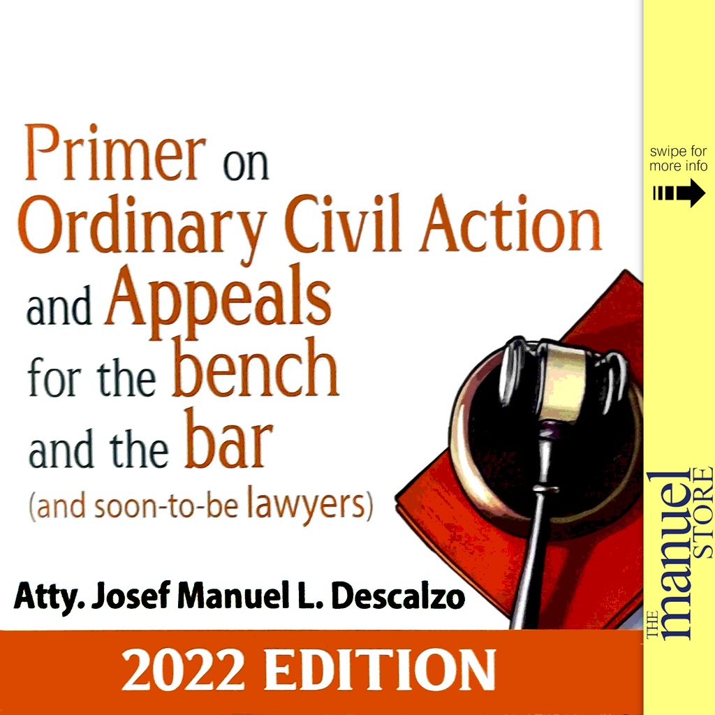 Descalzo (2022) - Ordinary Civil Actions and Appeals, Primer On, for ...