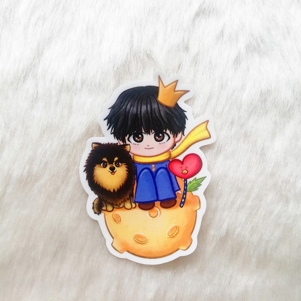V Kim Taehyung Yeontan Little Prince Waterproof Vinyl Sticker by Laine ...