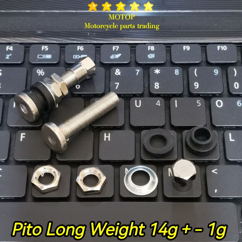 TUBELESS TIRE ALLOY PITO(SIMILAR STAINLESS) STRAIGHT DESIGN W/TIRE ...