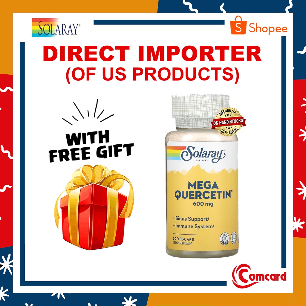 Solaray Mega Quercetin 600 mg 60 VegCaps | CPM | Shopee Philippines