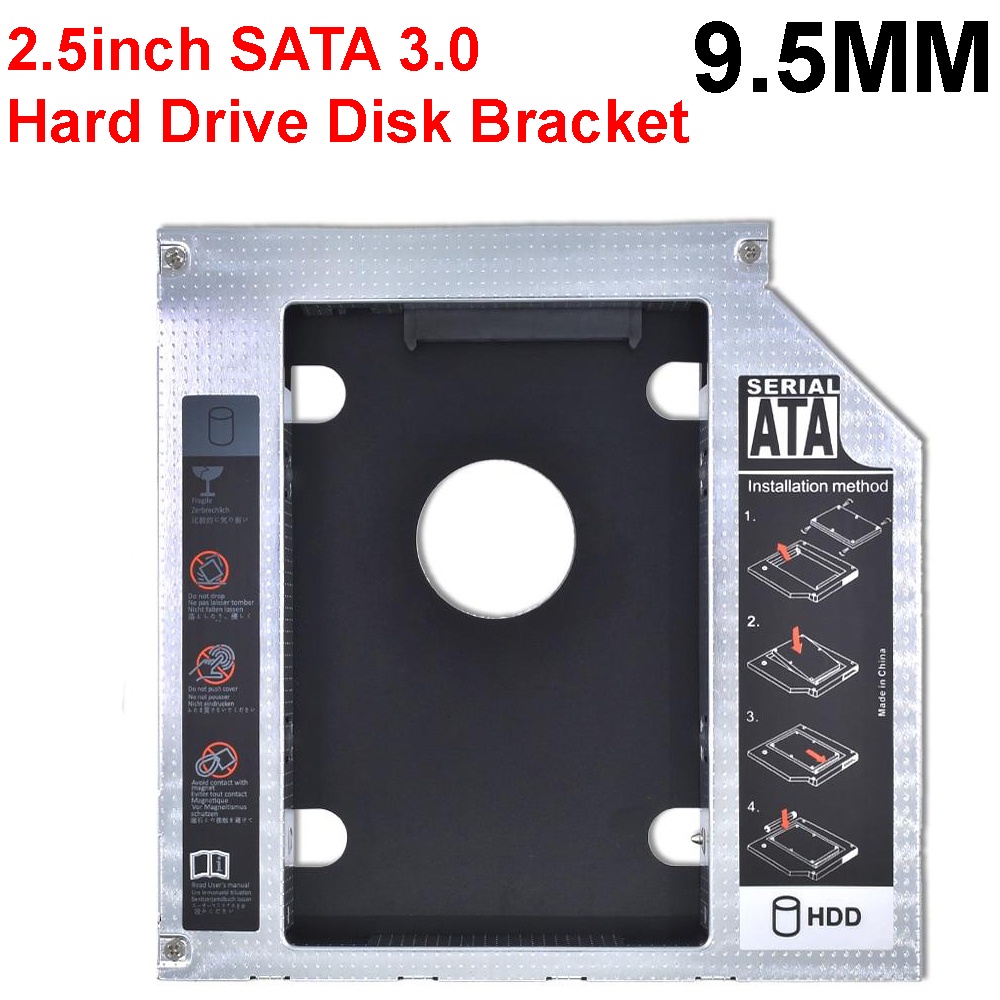 9.5mm notebook bracket optical drive bit hard drive bay 2.5 inch ...