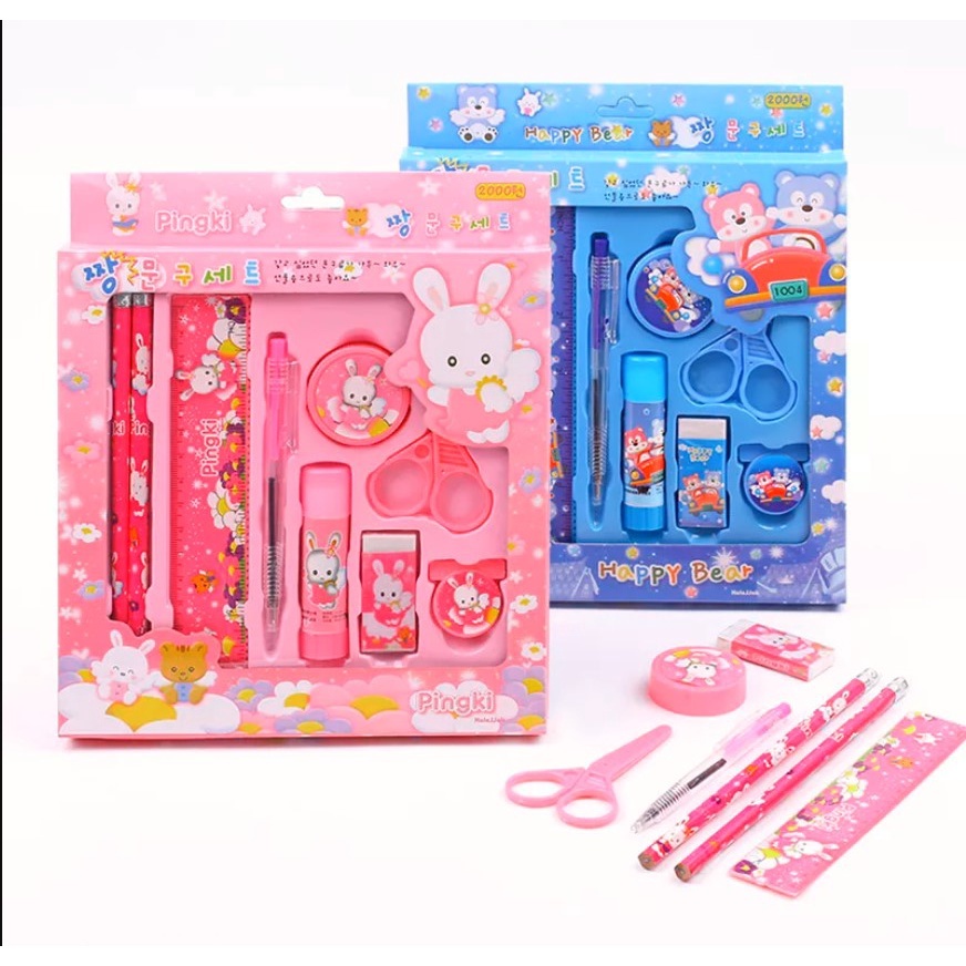 9in1 5in1 Stationery Set Kit Students Drawing Pencil Ruler Eraser ...
