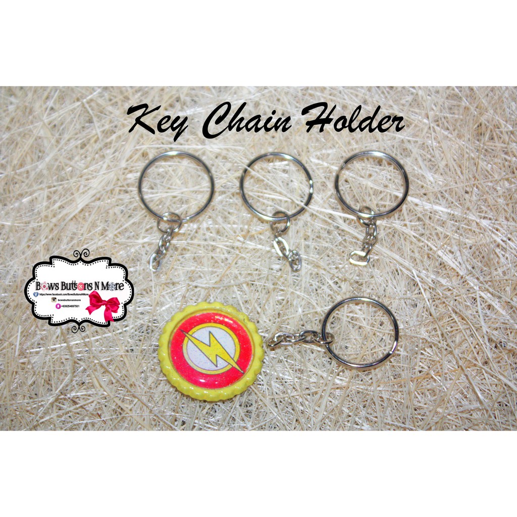 Nickel Key Chain Holder per pack (10 pieces) for Craft Projects ...