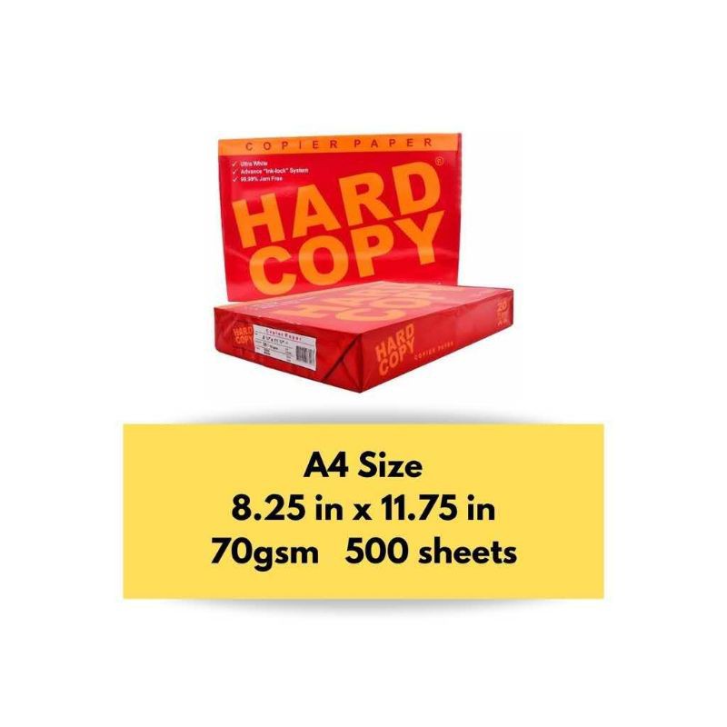 Hard Copy Bond Paper A4 hardcopy sub.20 70gsm 500 sheets COD | Shopee ...