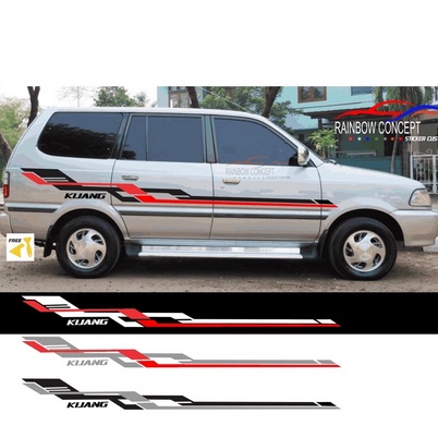 Toyota kijang Car Sticker Sticker Sticker list body side line Newest ...