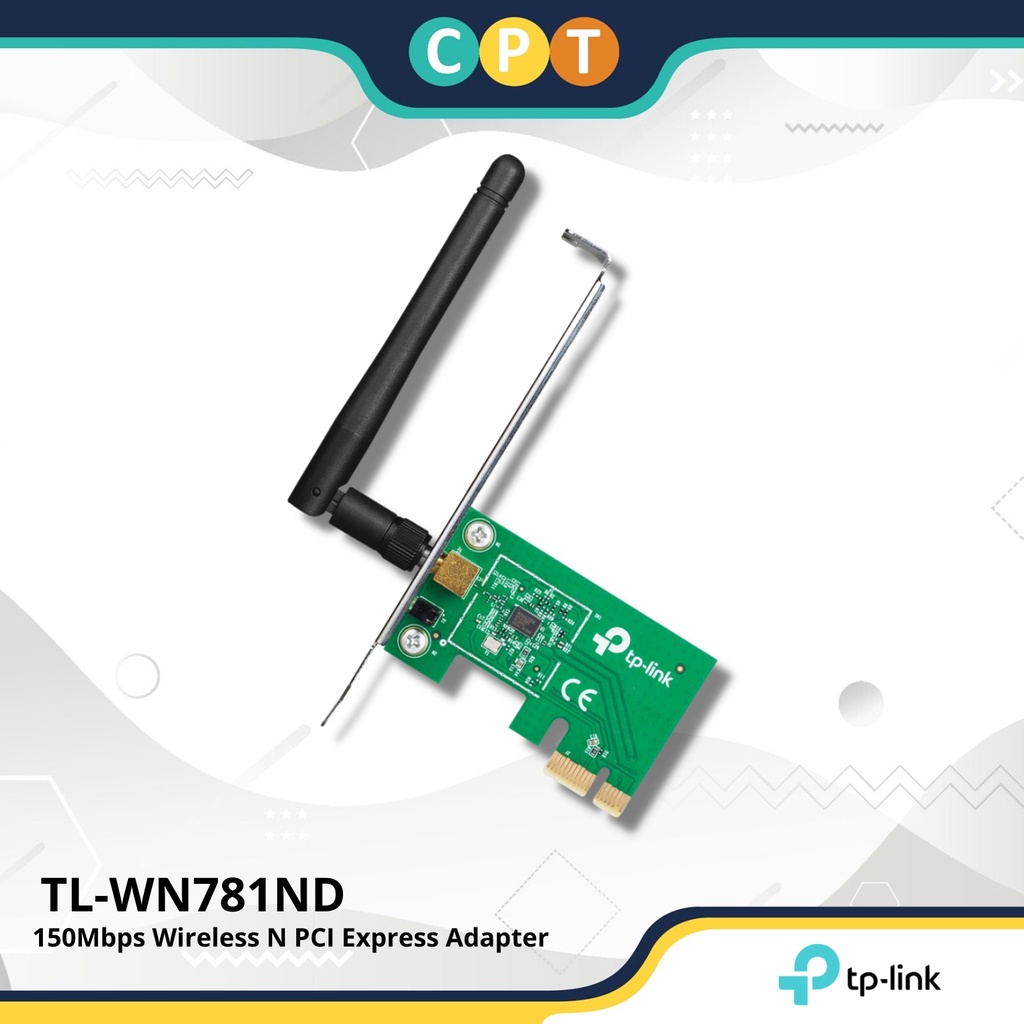 TP-Link TL-WN781ND 150Mbps Wireless N PCI Express Adapter | Shopee ...