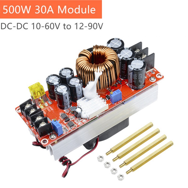 1500W 30A DC-DC 10-60V to 12-90V Step Up Module Adjustable Boost Converter Constant Current ...