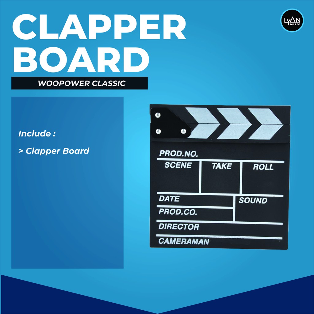 Woopower Professional Clapper Board Classical Movie Film | Shopee Philippines