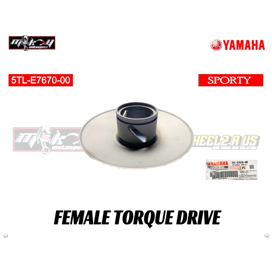 YAMAHA GENUINE FEMALE TORQUE DRIVE FOR MIO SPORTY (5TL-E7670-00 ...