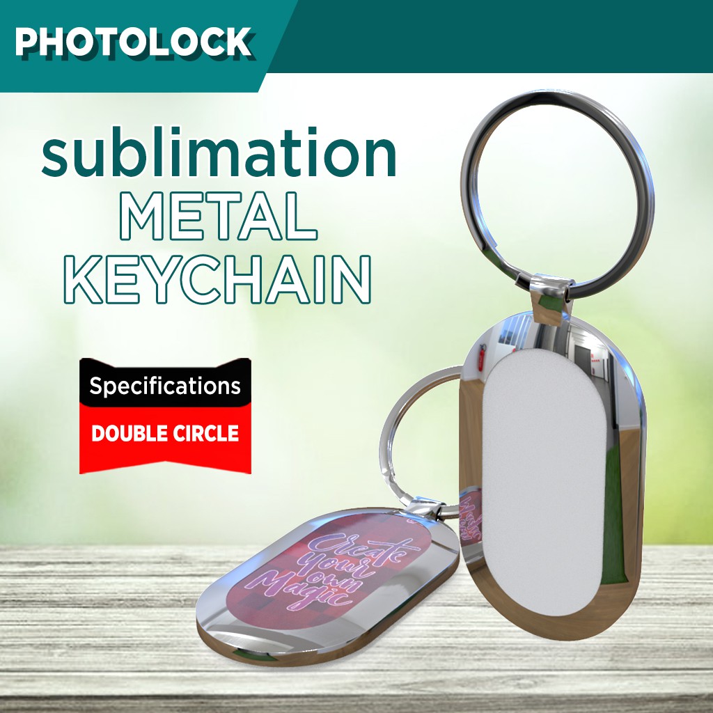 QUAFF Metal Keychain Sublimation Printable for DIY Keychains (NO PRINT ...