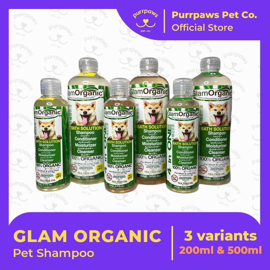 GLAM ORGANIC Bath Solution Shampoo for Dogs | Shopee Philippines