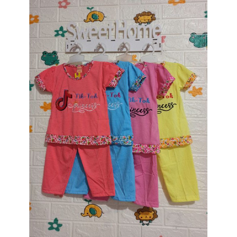 Singho Girls TikTok Embroidery Long Pants Suit (1-6 Years Old) | Shopee ...