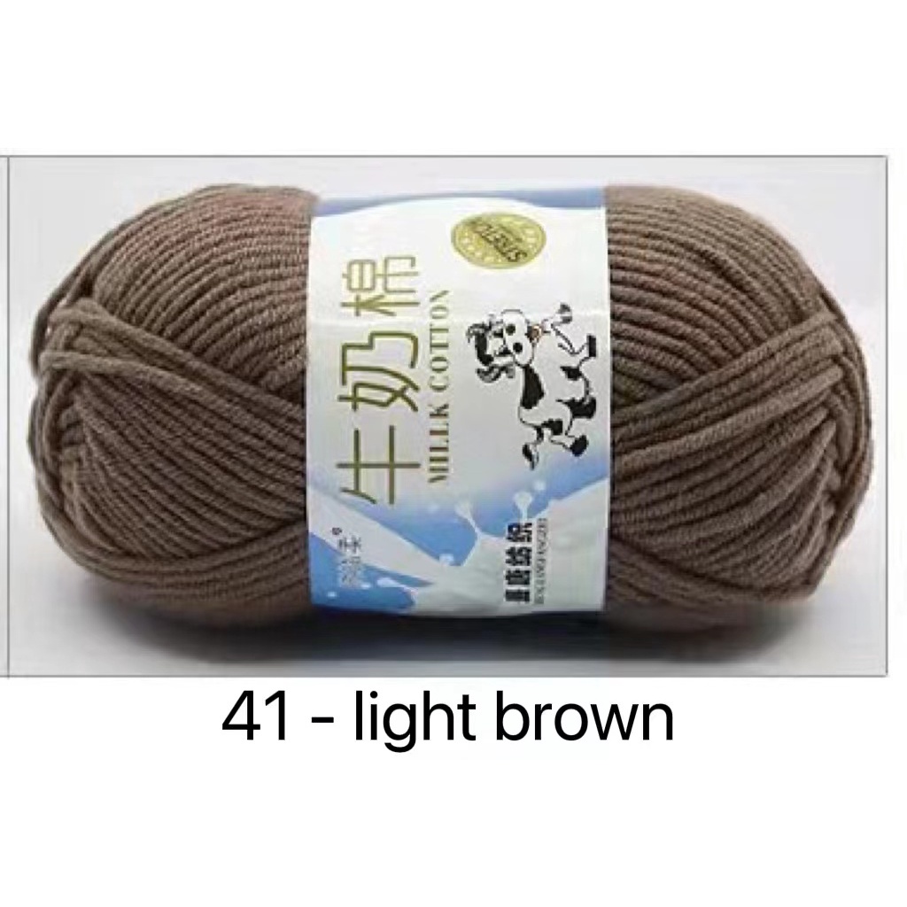 5 Plys 50g Smooth Milk Fiber Knitting Wool Crochet Yarn Milk Cotton ...