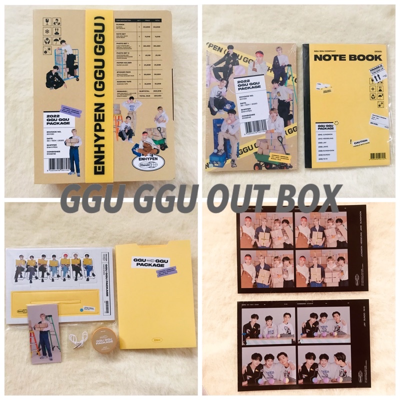 OFFICIAL ENHYPEN 2022 GGU GGU DECO PACKAGE MEMBER SET TINGI | Shopee ...