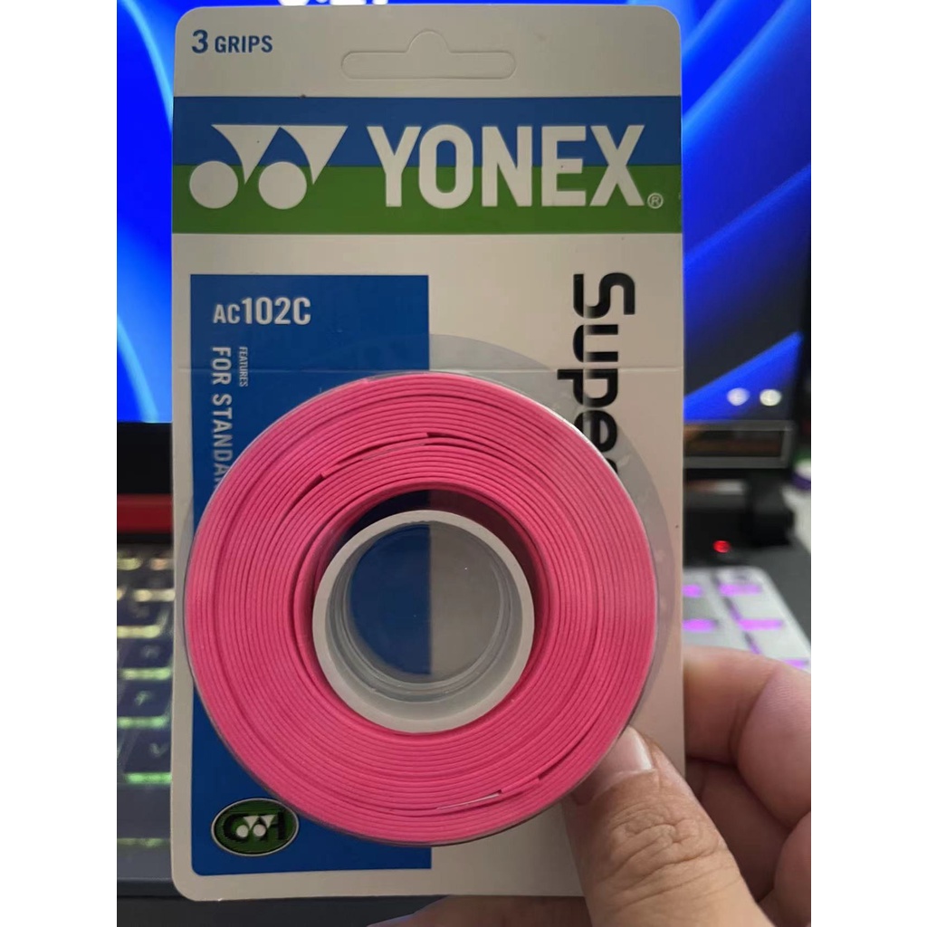 【Ready Stock】Yonex Grip AC102EX AC102C (3pcs in 1 Roll / Pack) Yonex Super Grap Synthetic ...
