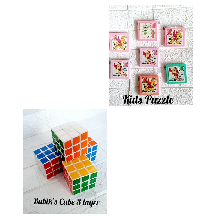 Rubik's Cube 3 by 3 Layer Cube Toy Toys & Cute Cartoon Animal Number ...