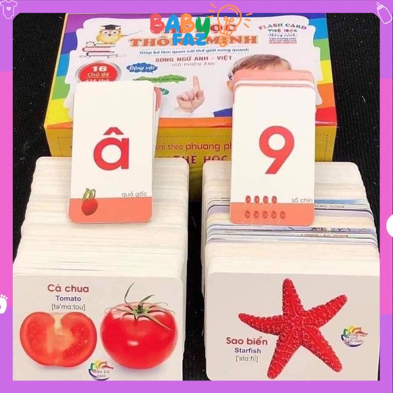 Smart Learning Card Set For Children 16 Topics 416 Cards (Bilingual ...