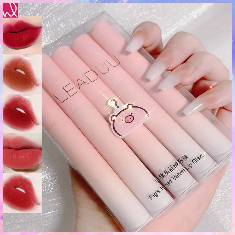 COD Lip tint set 5pcs/set Waterproof Lipstick Set Matte lipgloss tint ...