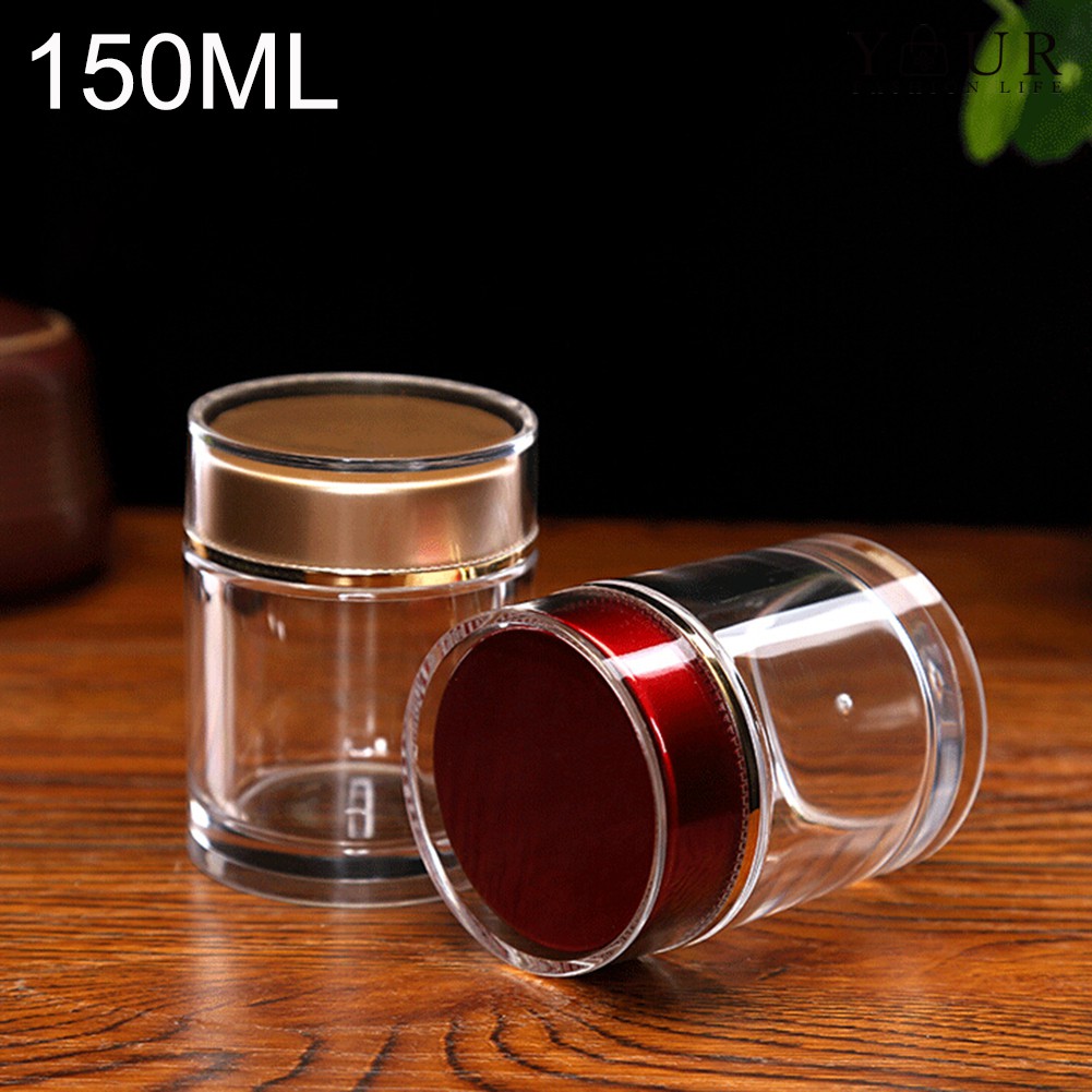 Storage-150ml Refillable Transparent Medicine Bottle Empty Pill Case ...
