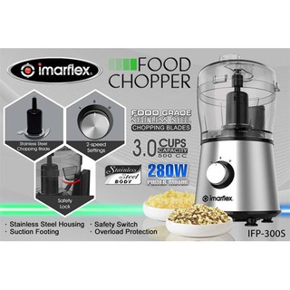 Imarflex Food Chopper IFP-300S 3 Cups | Shopee Philippines