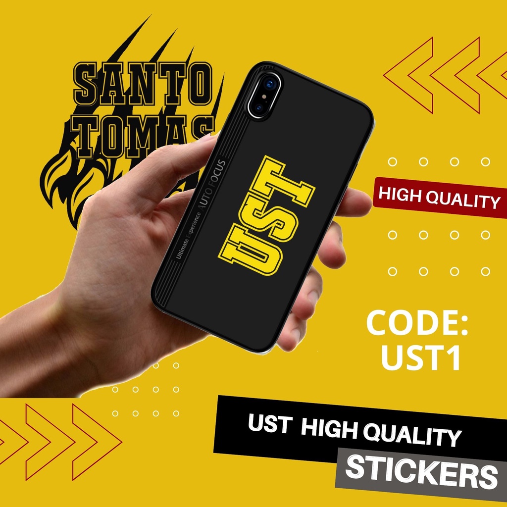 UST (University of Santo Tomas) Stickers for Cellphone, Laptop, Motor ...