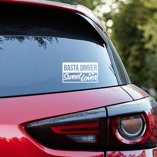 Basta Driver / Rider Sweet Lover motorcycle and car viny decal sticker ...