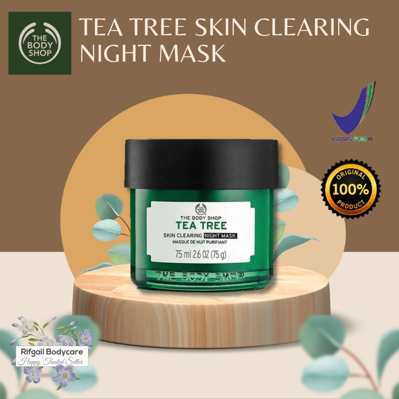 The Body Shop TEA TREE SKIN CLEARING NIGHT MASK (Face MASK) | Shopee ...