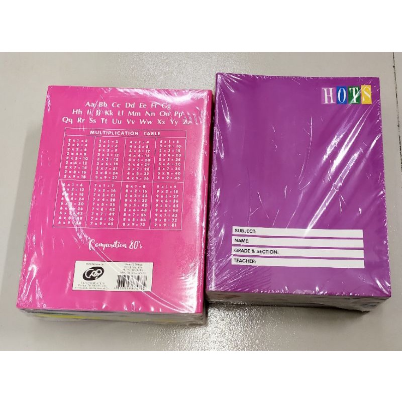 Random brand 10pcs./ream COMPOSITION NOTEBOOK (80LVS.) | Shopee Philippines