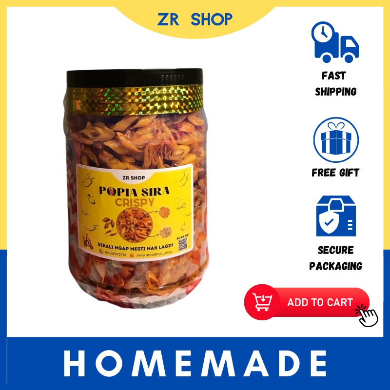 Hot ITEM POPIA SIRA CRISPY With BILIS Fish+Beans (250/500g) | Shopee ...