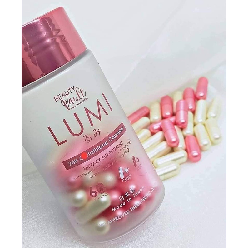 LUMI CAPSULE: 24H Glutathione 60 capsules by Beauty Vault (Lumina glow) 𝐖𝐢𝐭𝐡 𝐅𝐑𝐄𝐄𝐁𝐈𝐄𝐒 | Shopee ...