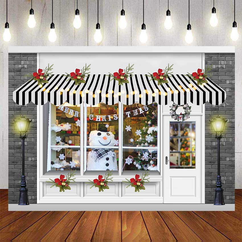 Merry Christmas Gift Party Backdrop For Family Candy House Decor ...