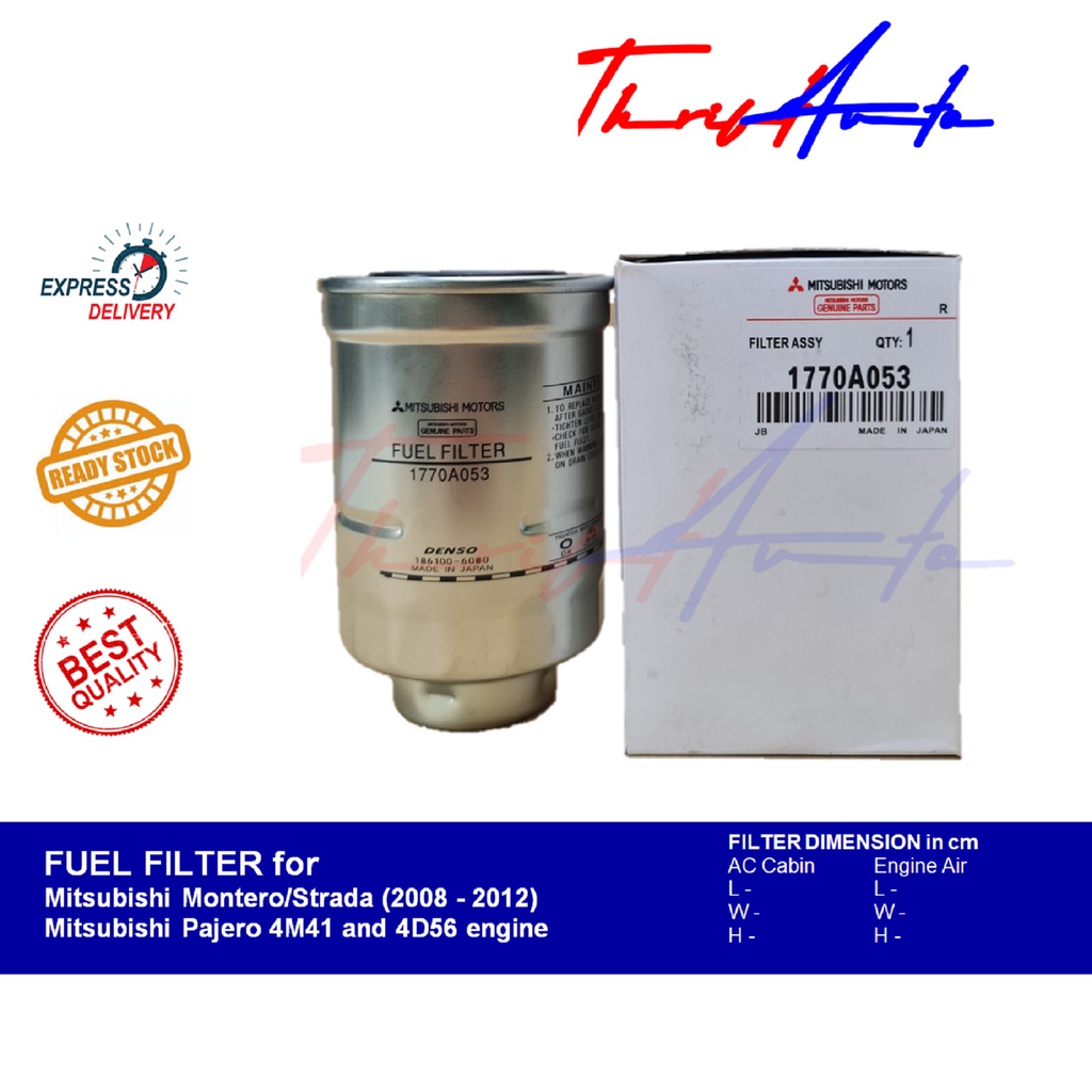 Fuel Filter for Mitsubishi Montero / Strada (2008 - 2012) and ...