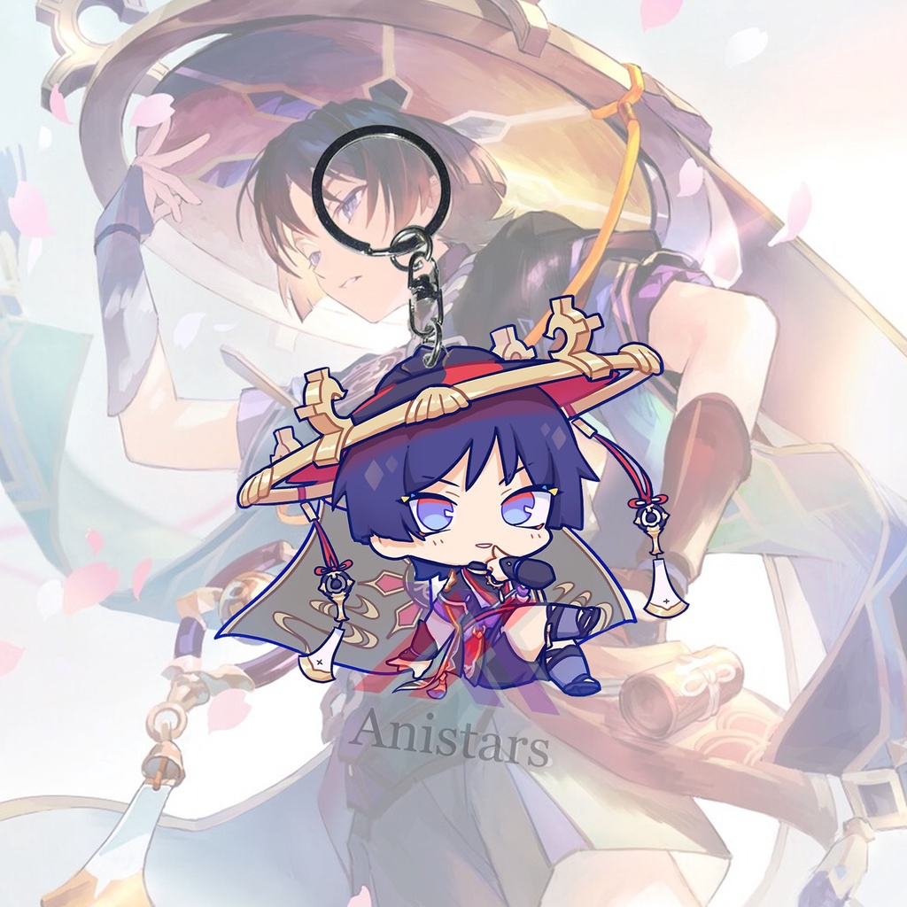 GANTUNGAN Genshin Impact Scaramouche Keychain - Key Chain - Souvenir ...