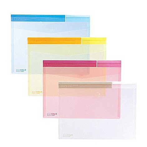 SAKURA Transparent L-Shape Report Cover with Label holder and flap, A4 ...