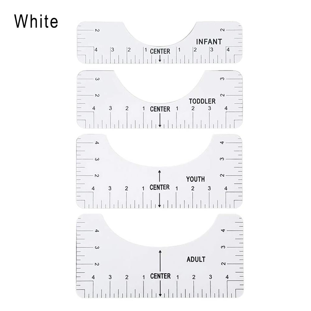 4pcs Tshirt Ruler Guide for Guiding T-Shirt PVC Alignment-T-Shirt Tool ...