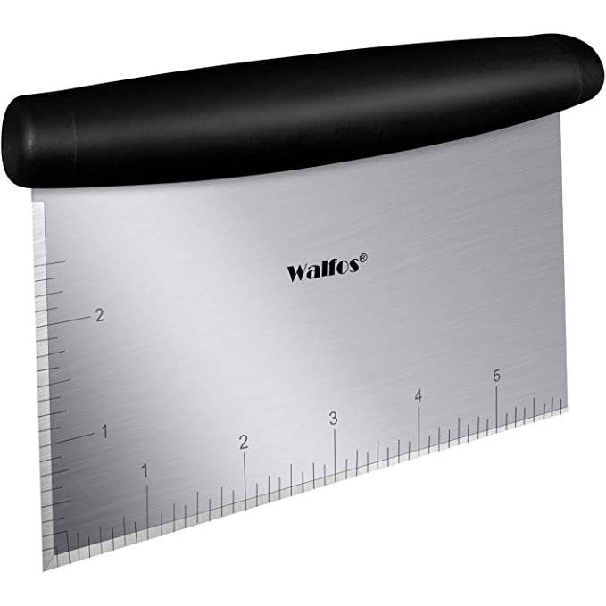 Walfos Stainless Steel Dough Scraper Multi-Purpose Scraper Chopper With ...